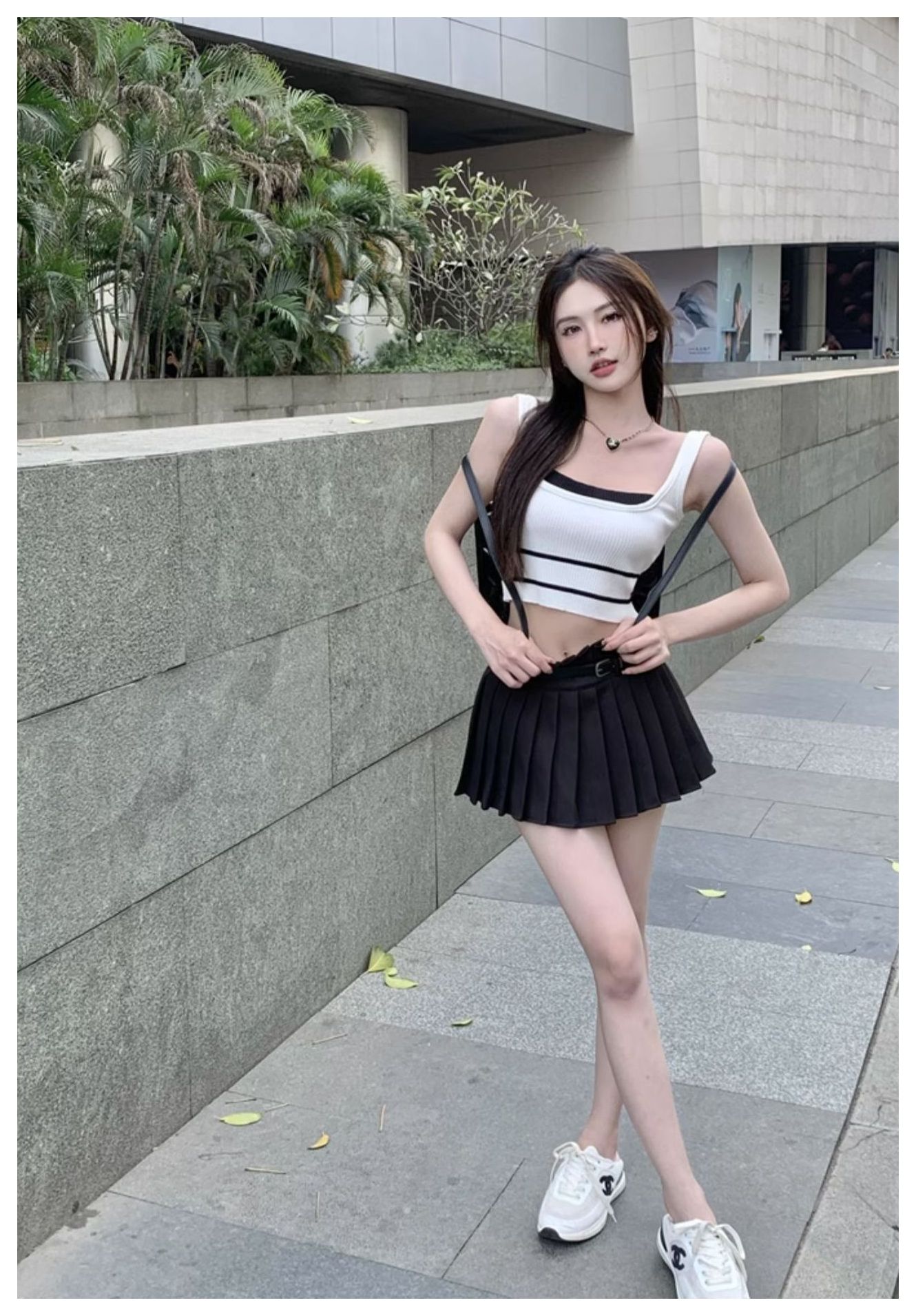 【PAPI】假兩件針織背心 春夏新款韓系INS性感貼身露肩上衣 短版上衣 吊帶背心 內搭背心 女裝批發價【09002】 | 蝦皮購物