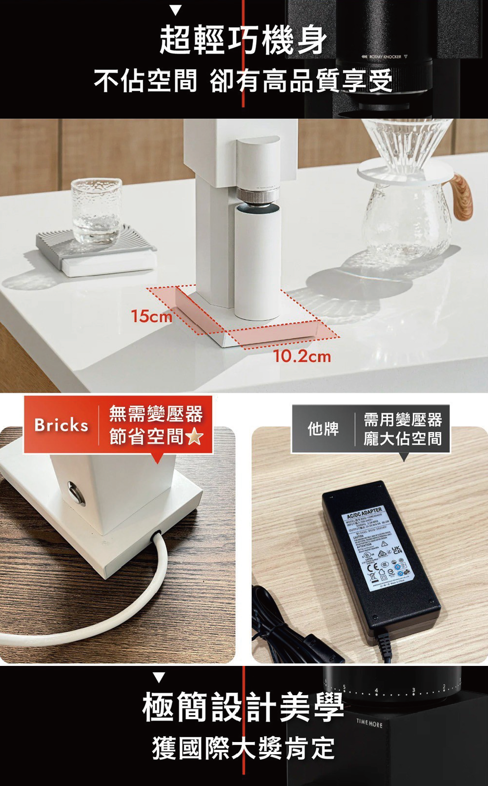 ★現貨★【泰摩 Bricks 01S 積木義式電動家用磨豆機】TIMEMORE 錐刀 手沖 義式 家用 磨豆機 公司貨 | 蝦皮購物