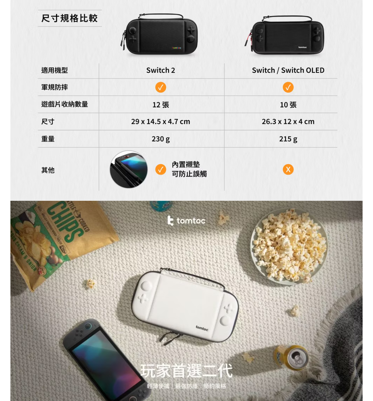 【3C博士】Tomtoc 玩家首選二代 Switch 2 主機收納包 適用 Switch 2 保護包 保護殼 收納包 | 蝦皮購物