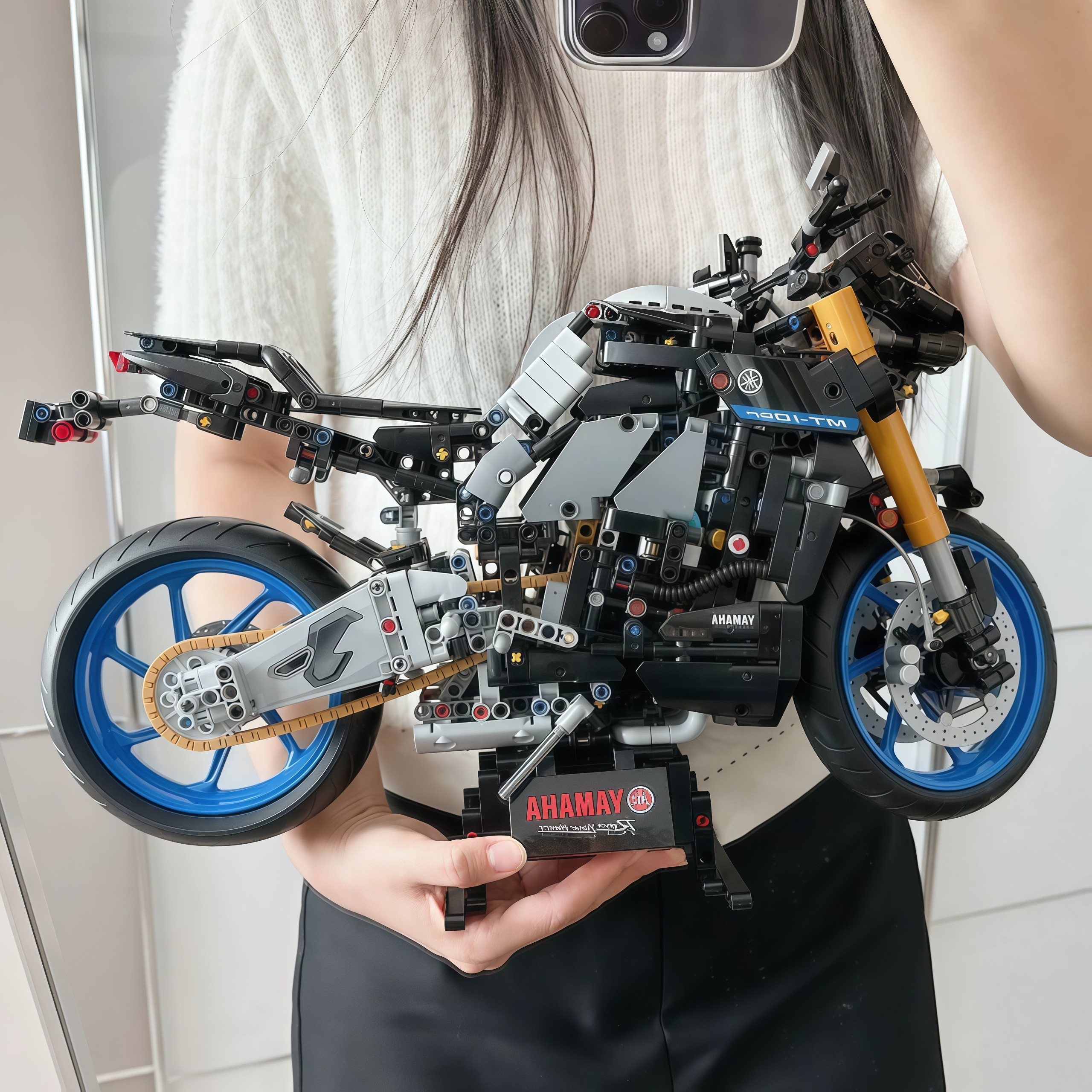 相容樂高LEGO積木 樂高重機YAMAHA MT-10SP拼裝模型 樂高積木玩具「1:5復刻」積木機車 重機模型玩具禮物 | 蝦皮購物