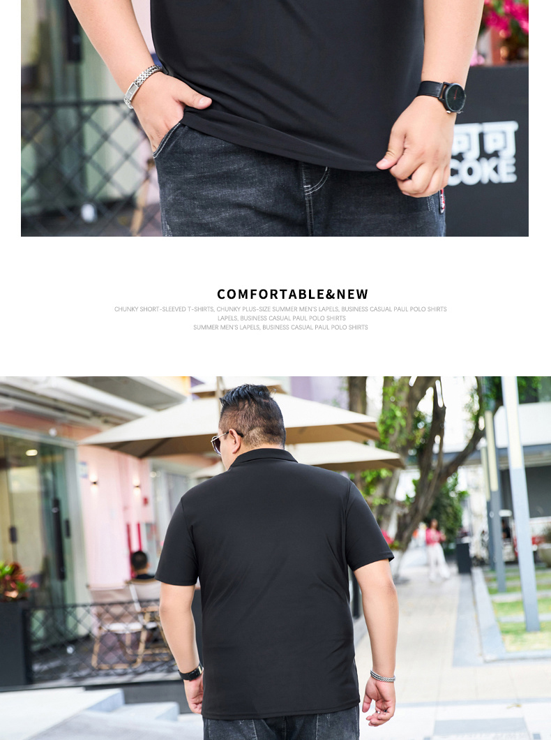M-9XL大尺碼冰絲涼感POLO衫 加肥加大polo衫 無痕POLO 短袖上衣 工作服 素色polo衫男 商務polo衫 | 蝦皮購物