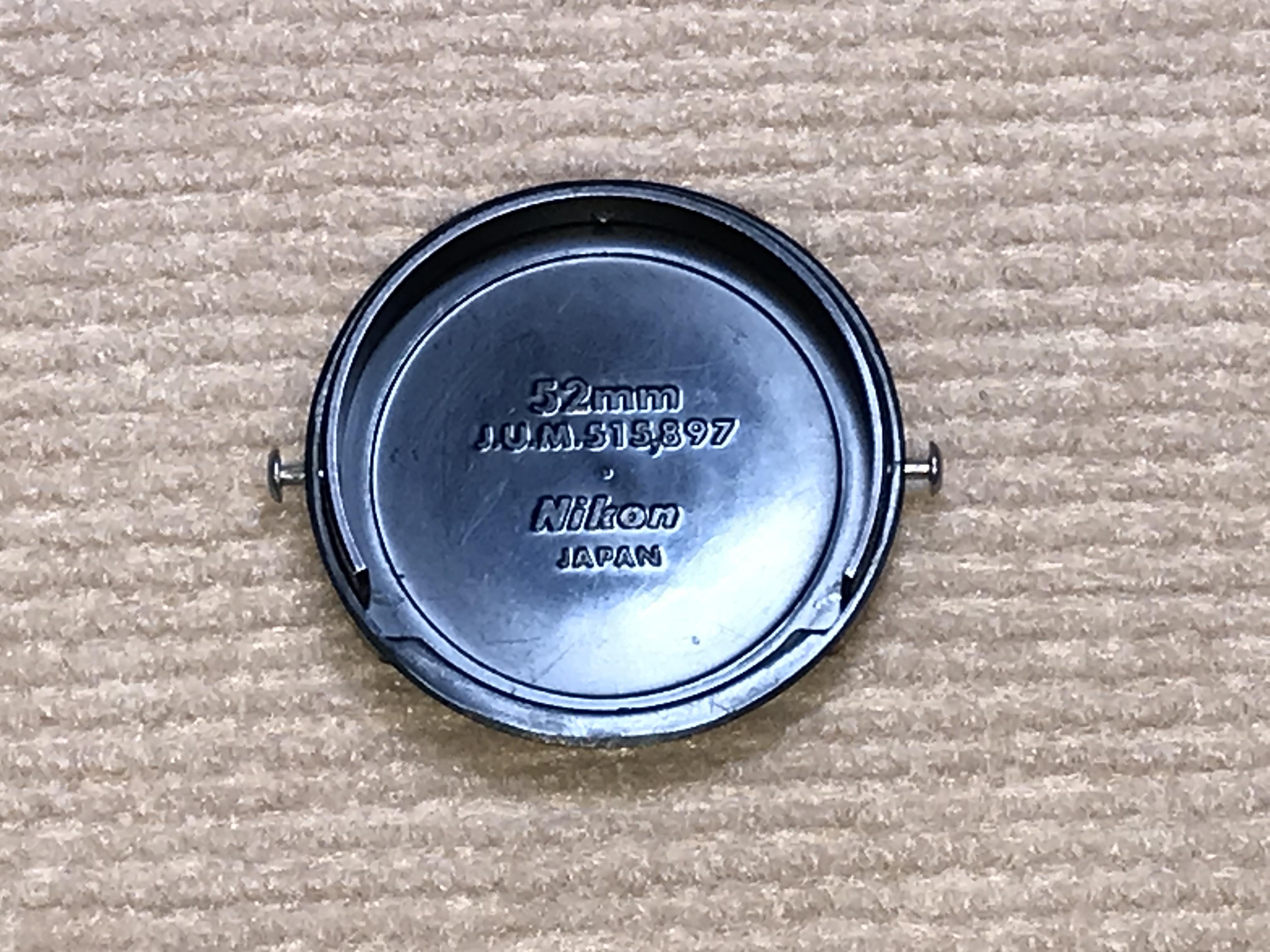 Genuine Nikon Japan NIKKOR 52mm Clip-On Front Lens Cap Pins | 蝦皮購物