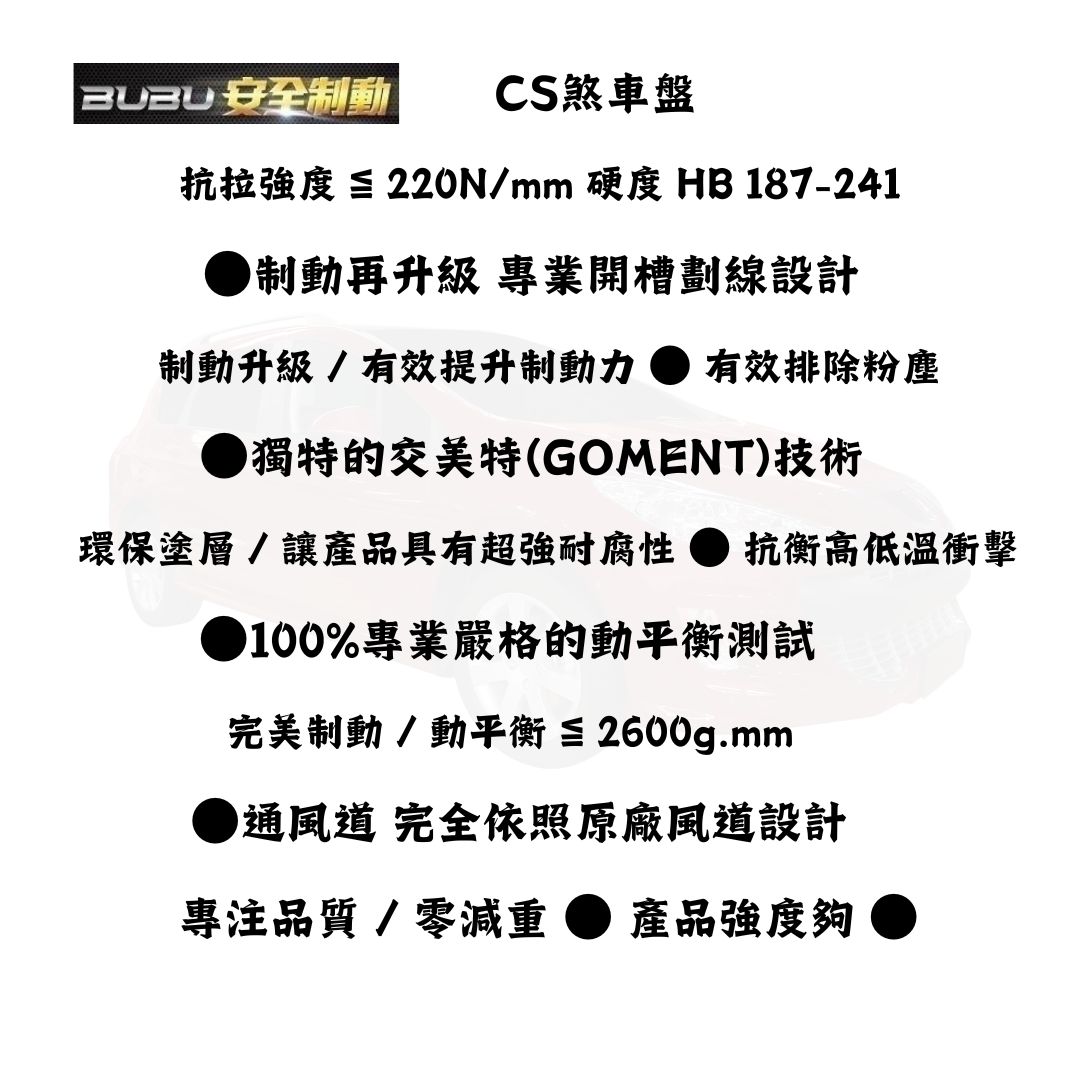 (BUBU安全制動) CS 煞車盤 ( BENZ EQC N293 需核對車身碼 ) | 蝦皮購物