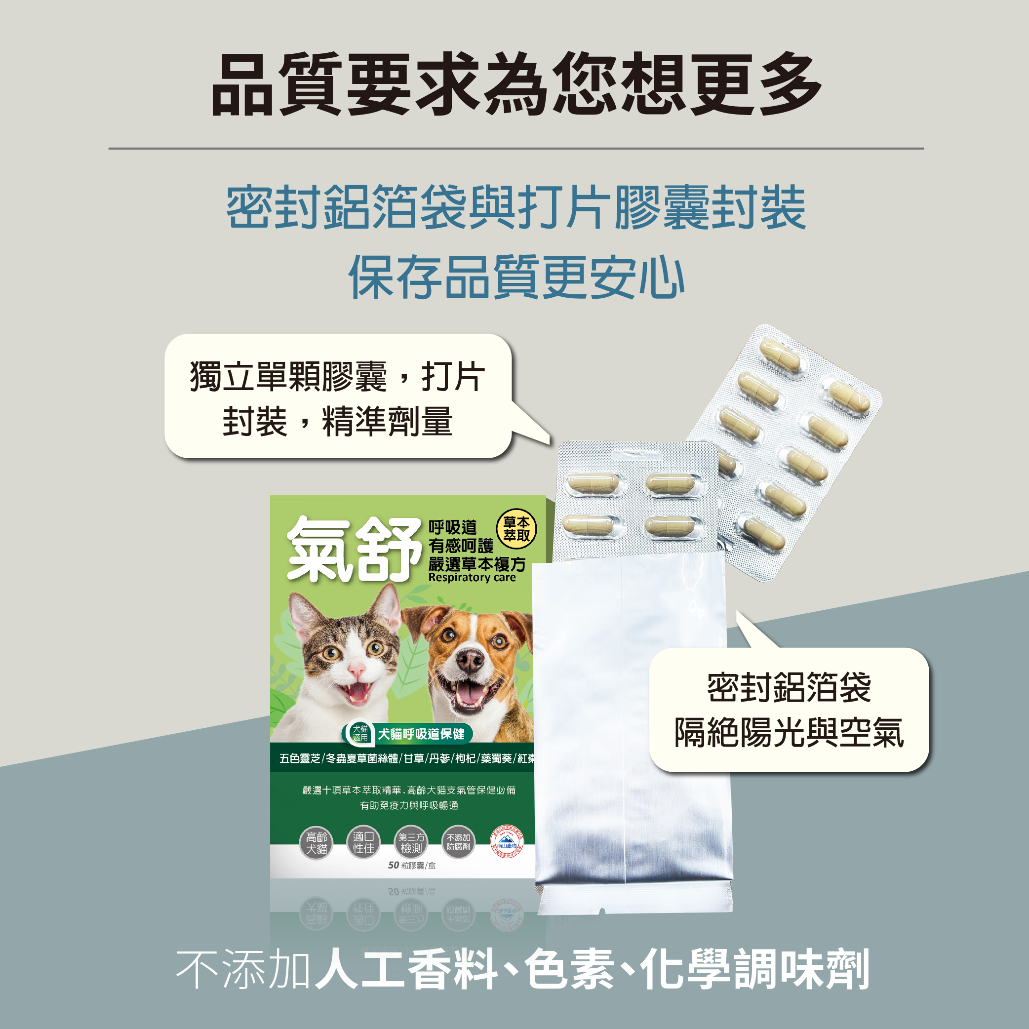 新品上市－【毛孩寶PetPro】犬貓適用 | 氣舒呼吸道保健膠囊-十種草本萃取精華溫和有感照護 / 50粒裝(盒) | 蝦皮購物