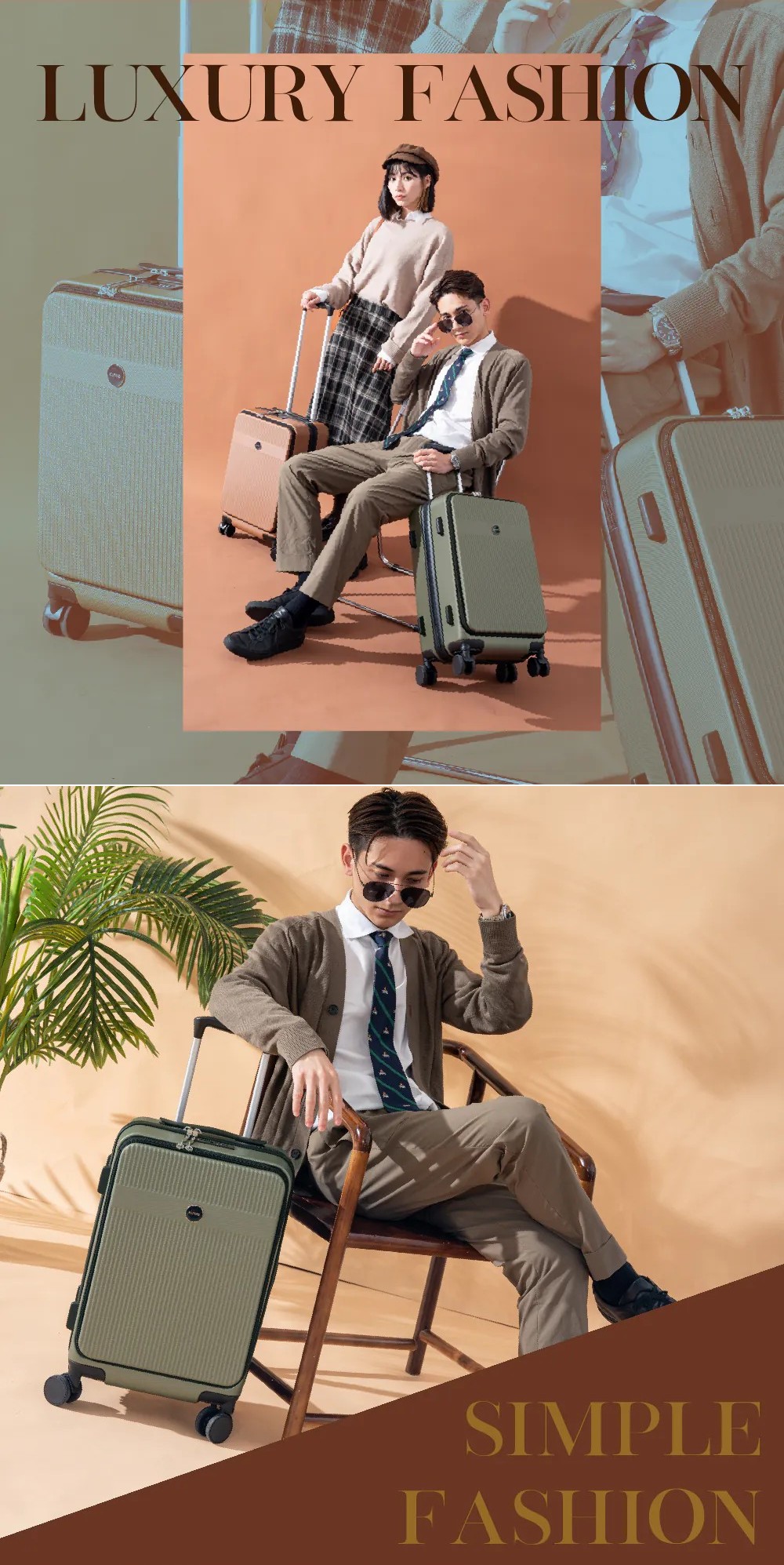 【KINYO】商務裝前開行李箱20吋 KLG-1990 旅行箱 20吋 海關鎖 靜音滾輪 乾濕分離收納層【蘑菇生活家電】 | 蝦皮購物