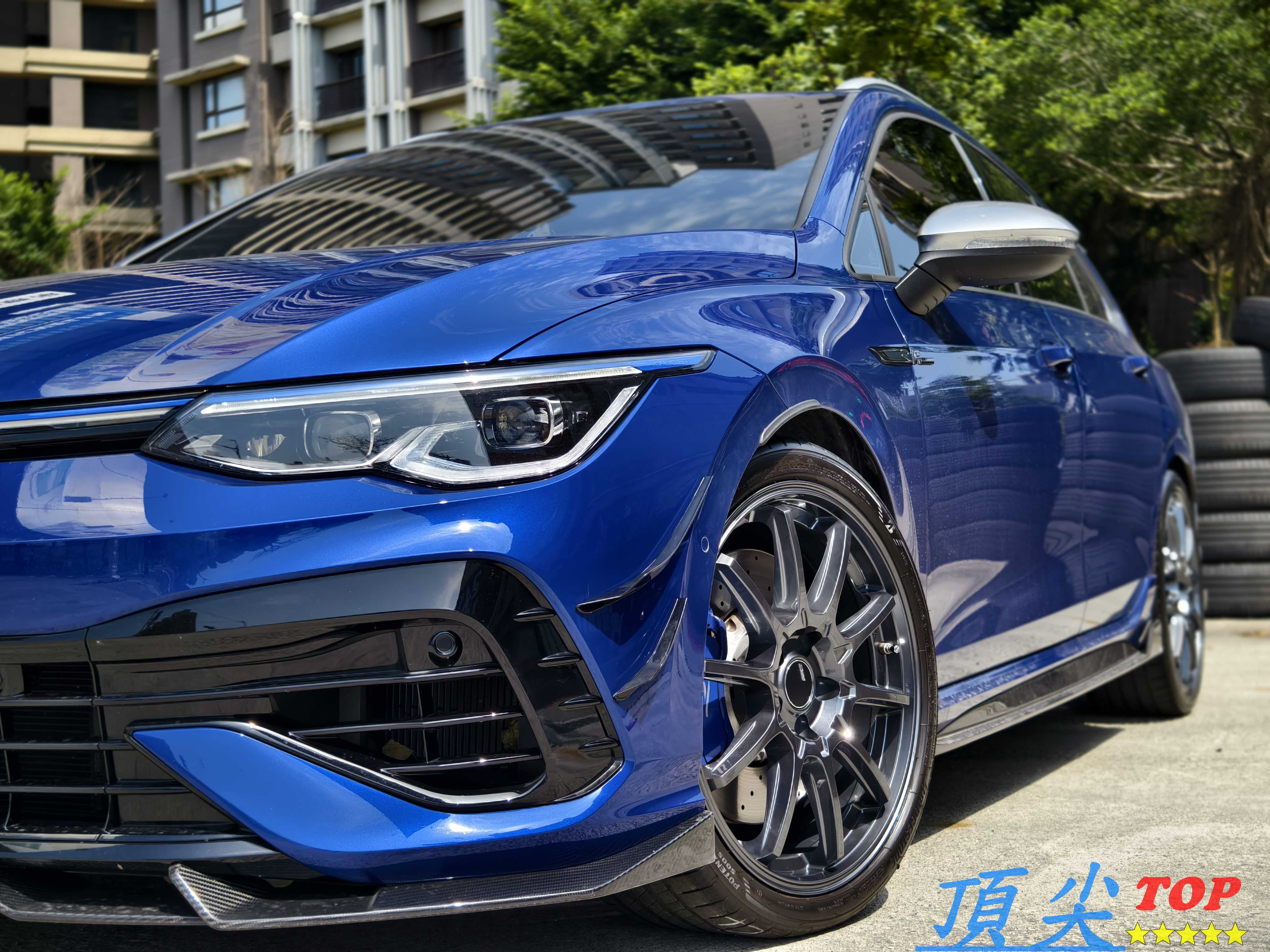 【頂尖】全新 SSR鋁圈 GTV05 閃灰 19吋旋壓鋁圈 8J 5X112 ET40 GOLF鋁圈 實車照 19吋鋁圈 | 蝦皮購物