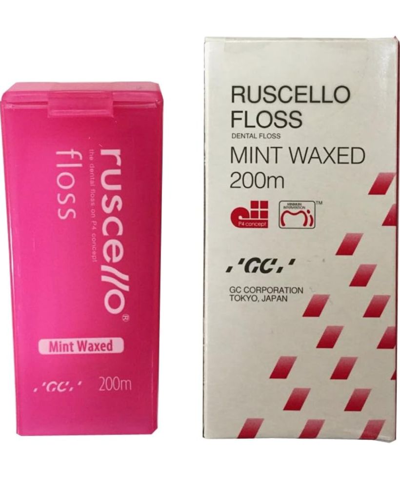 【當日寄出+開發票 】 GC ruscello floss 200m有蠟牙線 Luscello 牙線 薄荷蠟質款 日本 | 蝦皮購物