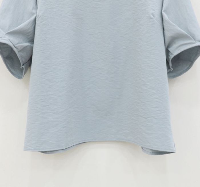 🌟 韓國連線 🇰🇷正韓 落肩泡泡袖抽褶袖襯衫【 DD314 】 | 蝦皮購物