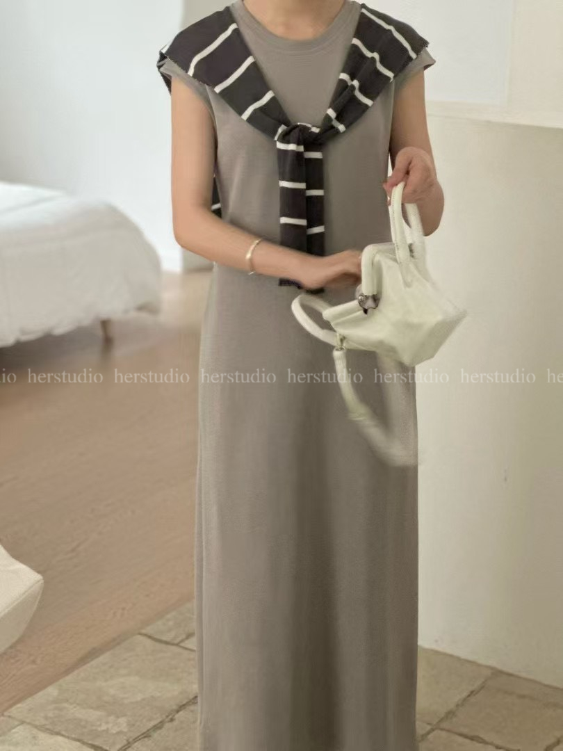 HERStudio韓國代購 附披肩口袋洋裝(3col) | 蝦皮購物