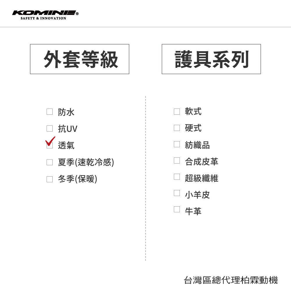 【柏霖總代理】日本 KOMINE JK-178 賽車級網眼透氣防摔外套 7件式護具 JK178 | 蝦皮購物