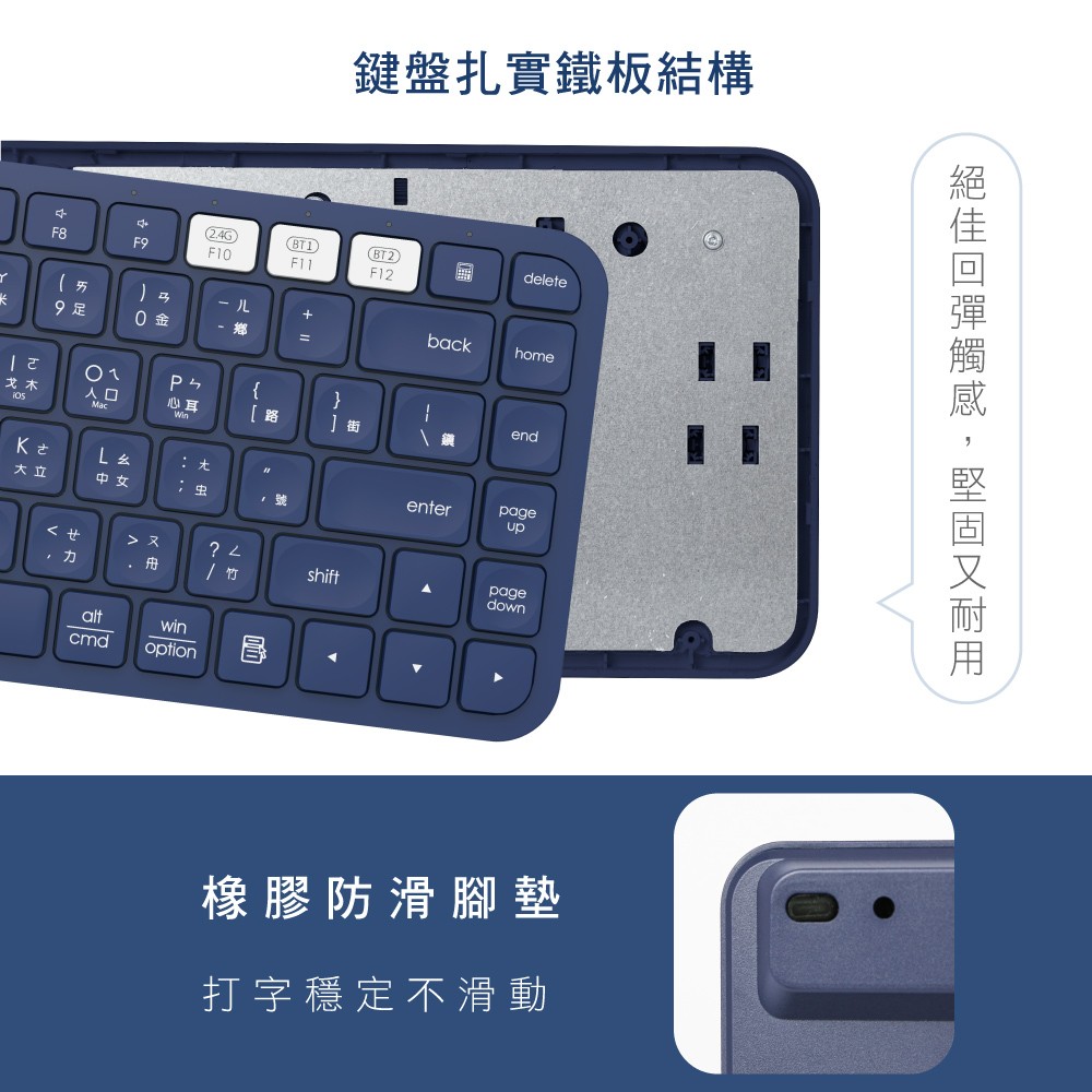 【KINYO】藍牙無線 雙模鍵盤 GKB-360 跨平台鍵盤 無線鍵盤 低噪音鍵盤 免驅動無線鍵盤【蘑菇生活家電】 | 蝦皮購物
