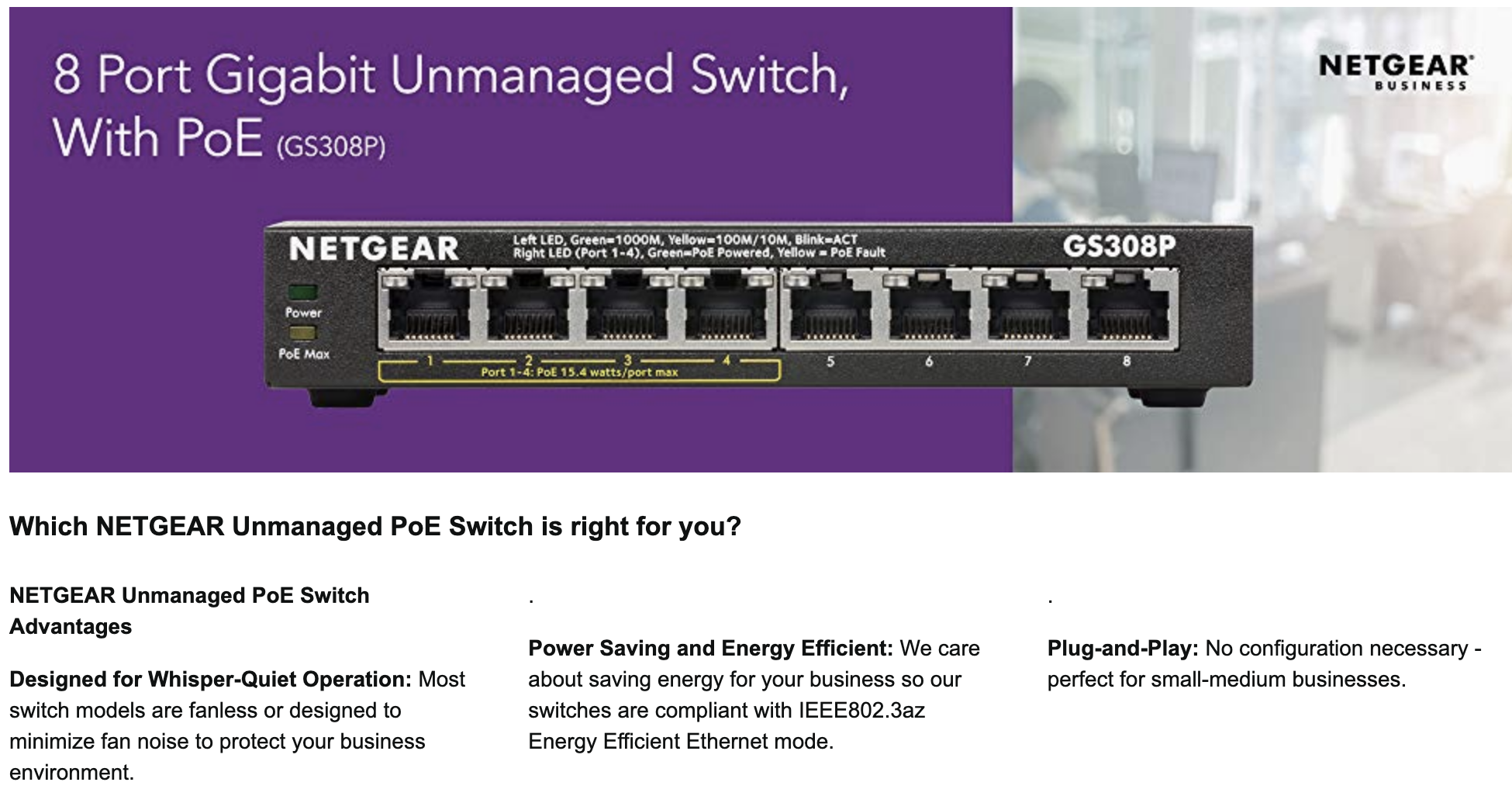 NETGEAR GS108PE POE GS108 8 port GS108PP 交換式集線器 交換器 GS308P | 蝦皮購物