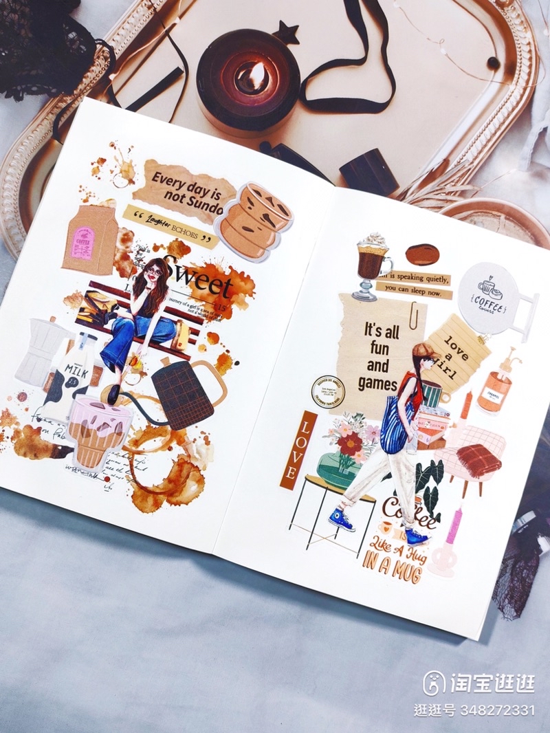 《KATE‘s》[全新整卷]WT 加拿大 焦糖摩卡 4卷/套 模切 和紙膠帶 咖啡 點心 下午茶 甜品 裝飾 | 蝦皮購物