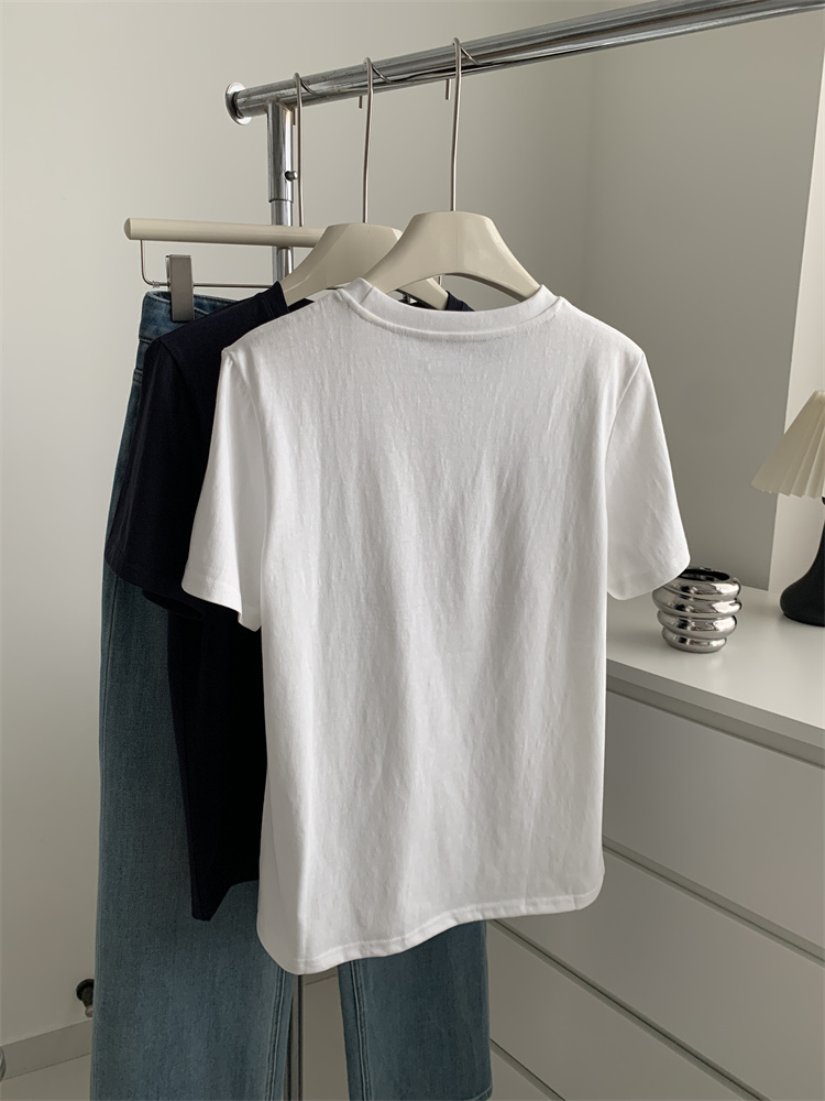 Jomi 夏日休閒SUMMER BODY LOADING..印花刺繡純棉寬鬆短袖T恤*現貨【AP02-LN4024 | 蝦皮購物