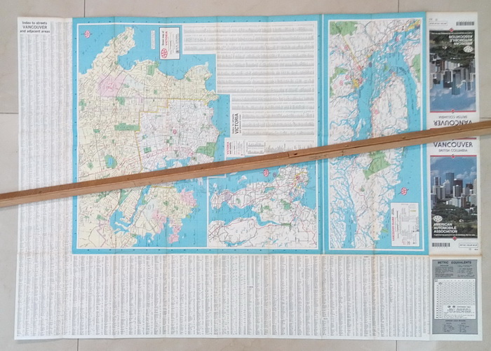 二手 AAA Map -Vancouver 溫哥華 British Columbia (1993) | 蝦皮購物