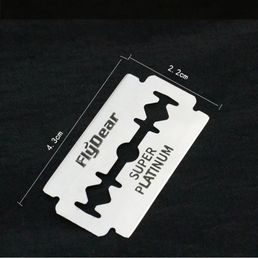 FlyDear Super Platinum DE 刮鬍刀片 100片/盒 #DE刀片 | 蝦皮購物