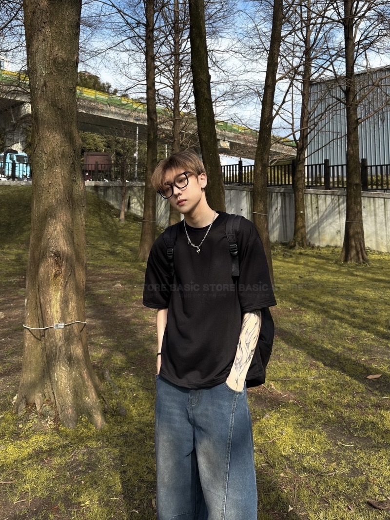 【BASIC】24H出貨｜韓系基礎 cleanfit 熱銷 實拍 Boxy版型 寬短 包色款 短袖 素T 穿搭必備 超頂 | 蝦皮購物