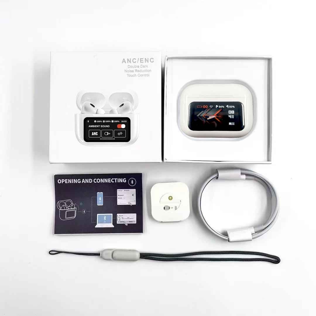 隔日達 頂配a9pro 五代藍牙耳機 降噪耳機 智能LCD觸控屏幕 真無線藍芽耳機 運動耳機 電競耳機 適用蘋果安卓 | 蝦皮購物