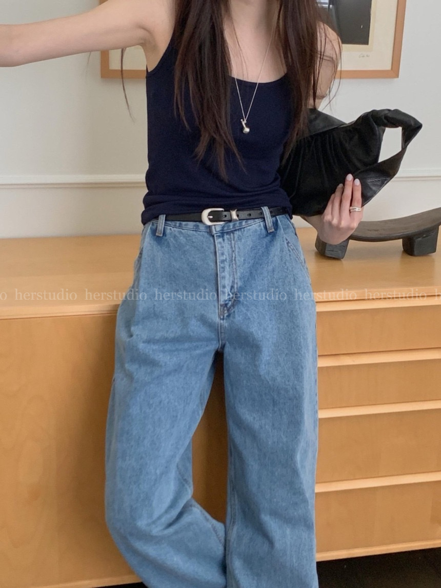 HERStudio韓國代購 簡約純色U領背心(5col) | 蝦皮購物