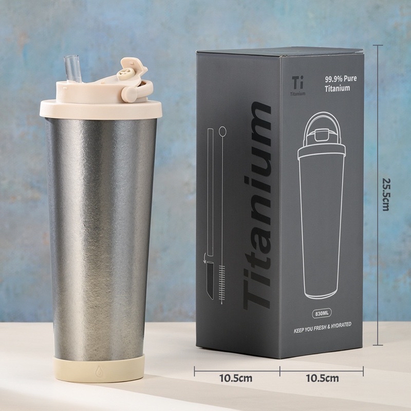 彈跳吸管杯830ml純鈦保溫杯保冷鈦保溫瓶 鈦杯 純鈦保溫瓶超輕水壺 鈦水壺 純鈦水壺 純鈦杯 環保杯 隨行保溫瓶 | 蝦皮購物