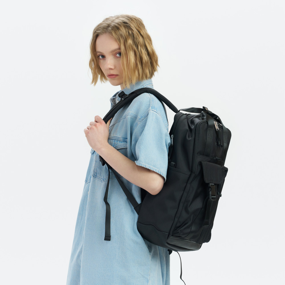 Levis 男女同款 手提、後背兩用背包 / 字母Logo浮雕 黑 人氣新品 D7739-0001 | 蝦皮購物