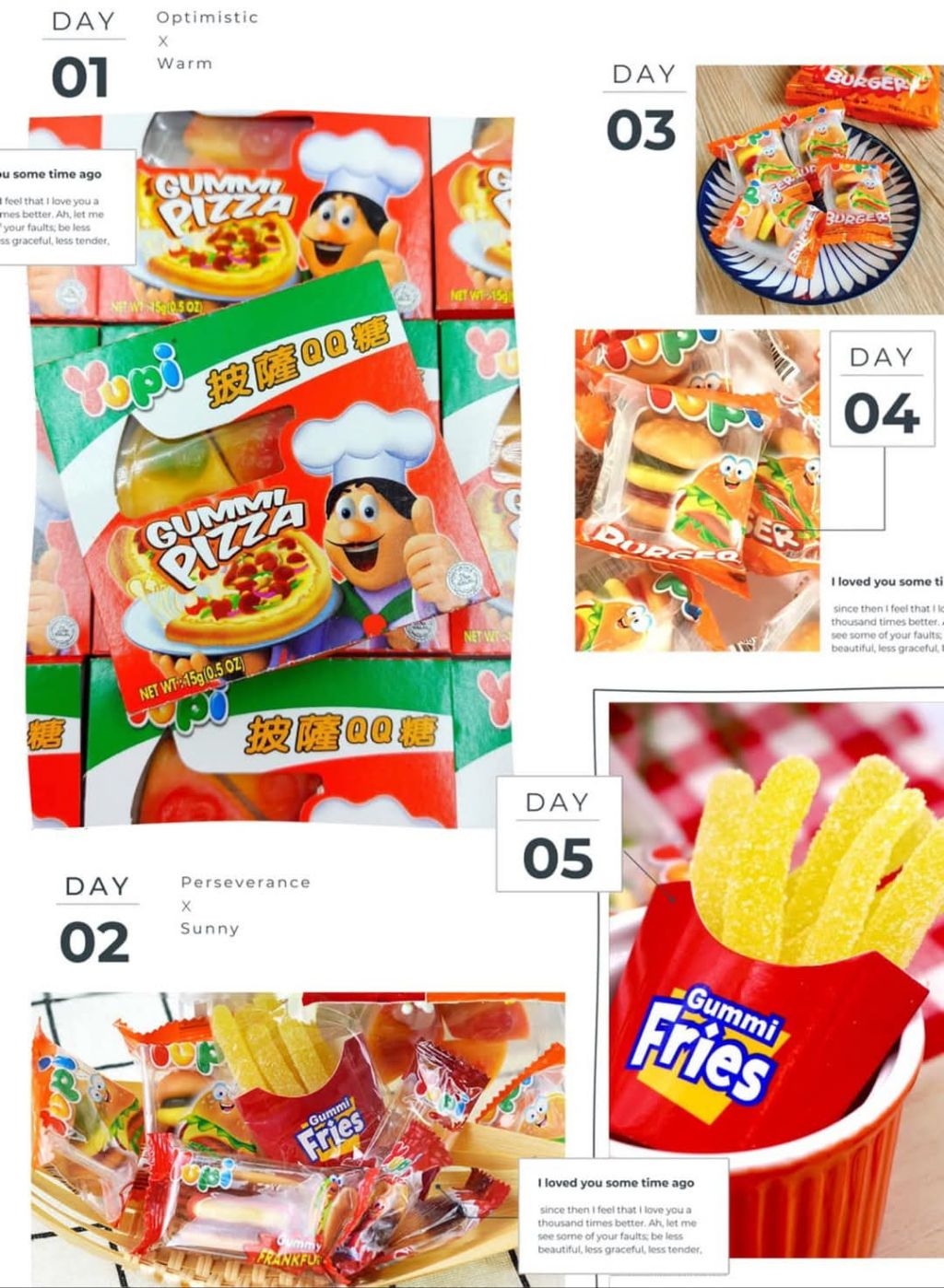 Yupi呦皮 漢堡QQ軟糖231g/袋(7g×33入)/超值組合餐軟糖231g/袋(漢堡/披薩/薯條/熱狗/可樂/草莓) | 蝦皮購物