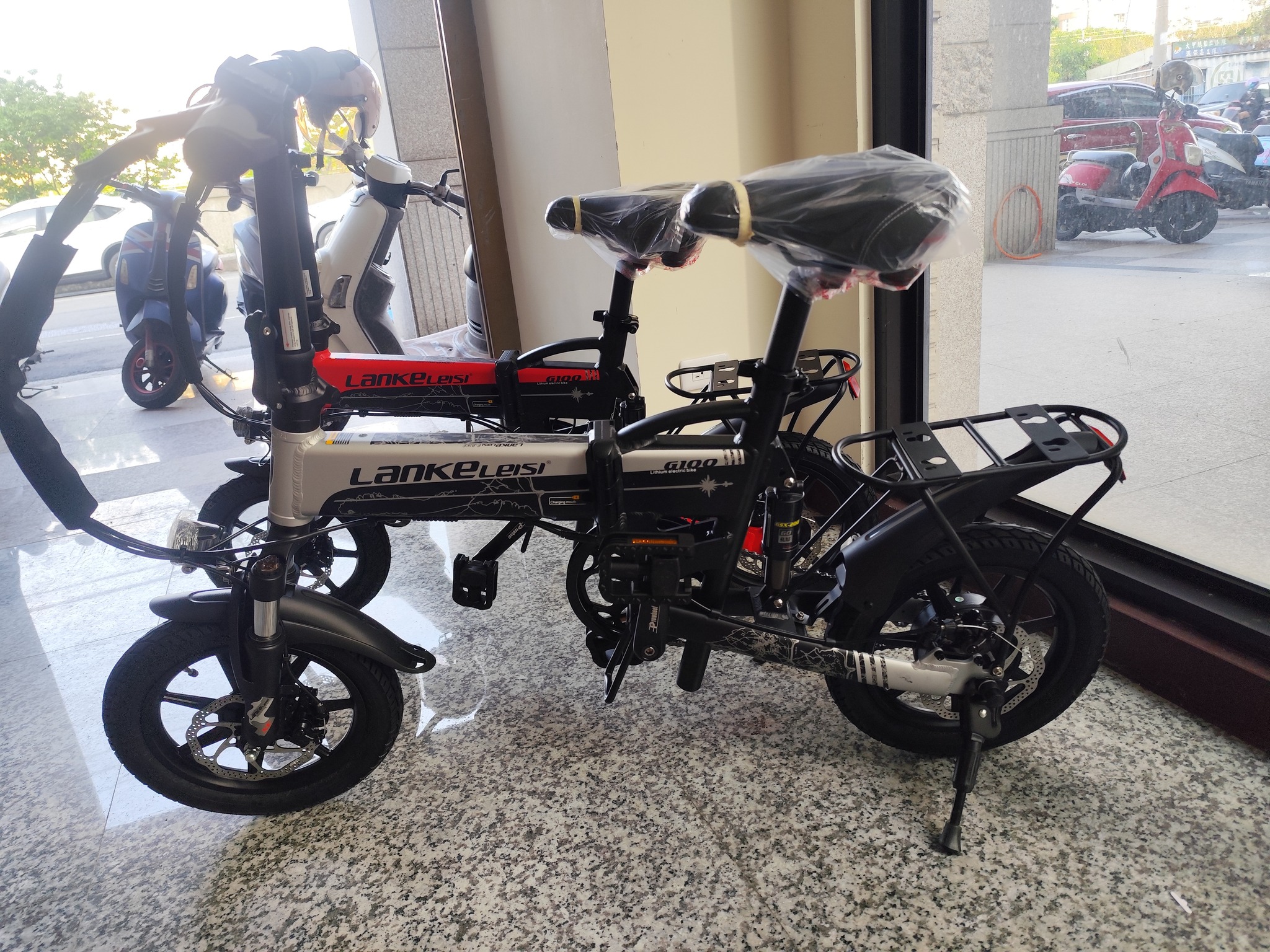 【現貨】LANKELEISI 藍克雷斯G100 摺疊電動自行車 電動輔助腳踏車 | 蝦皮購物