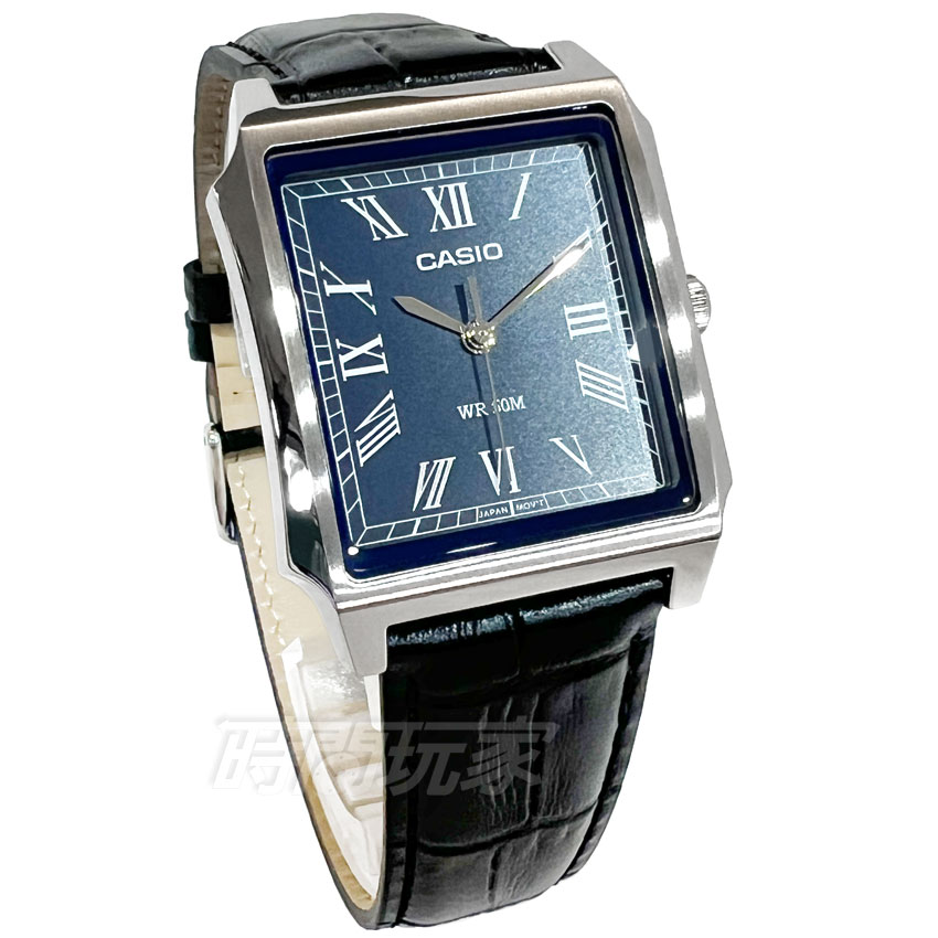 CASIO卡西歐 MTP-B190 原價3000 復古 簡約指針 不銹鋼 防水 手錶 方形錶【時間玩家】 | 蝦皮購物