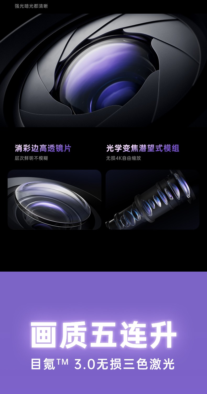 JMGO 投影N3 Pro 純三色鐳射變焦投影 4K超高清雲臺投影儀 | 蝦皮購物