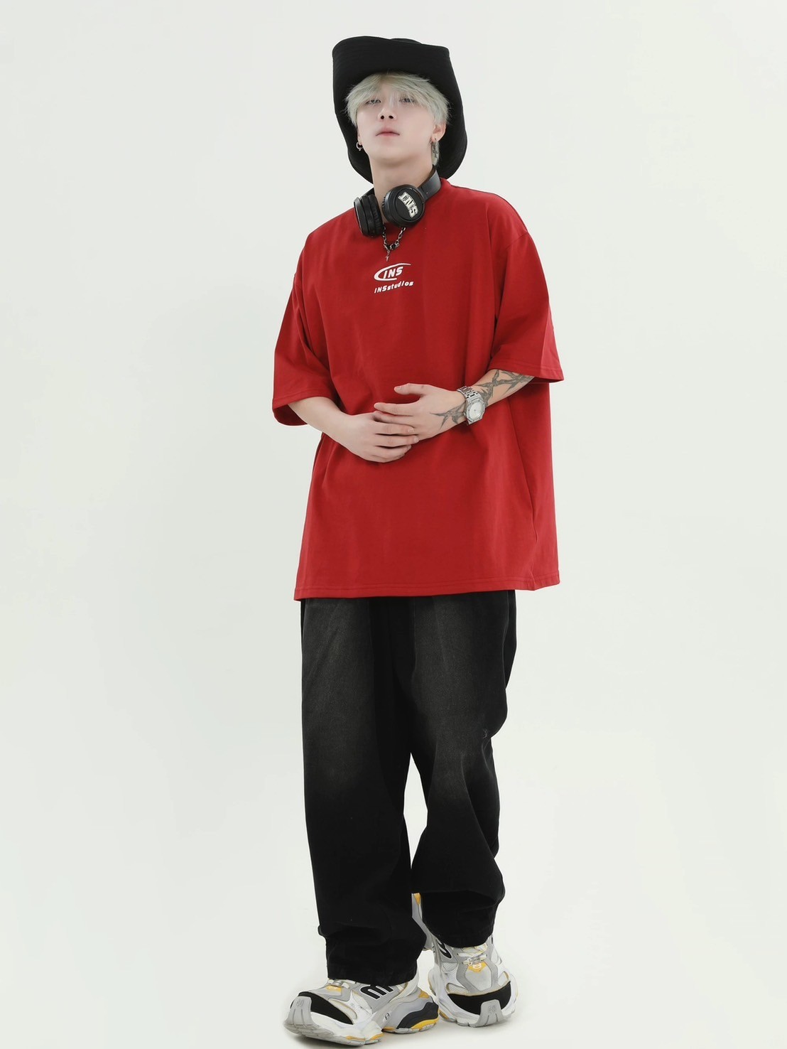 現+預｜【ALIFE】INS 簡約 環繞 LOGO 印花 百搭 短T 4色 落肩 寬鬆 街頭 短袖 上衣 #250U | 蝦皮購物