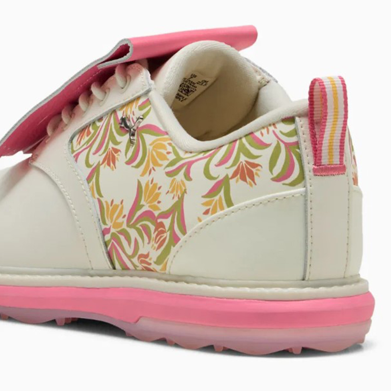 ＊立航高爾夫＊Puma X Dani Dazey 聯名款女鞋 #31127701 流蘇片可拆 (無釘),米白粉 | 蝦皮購物