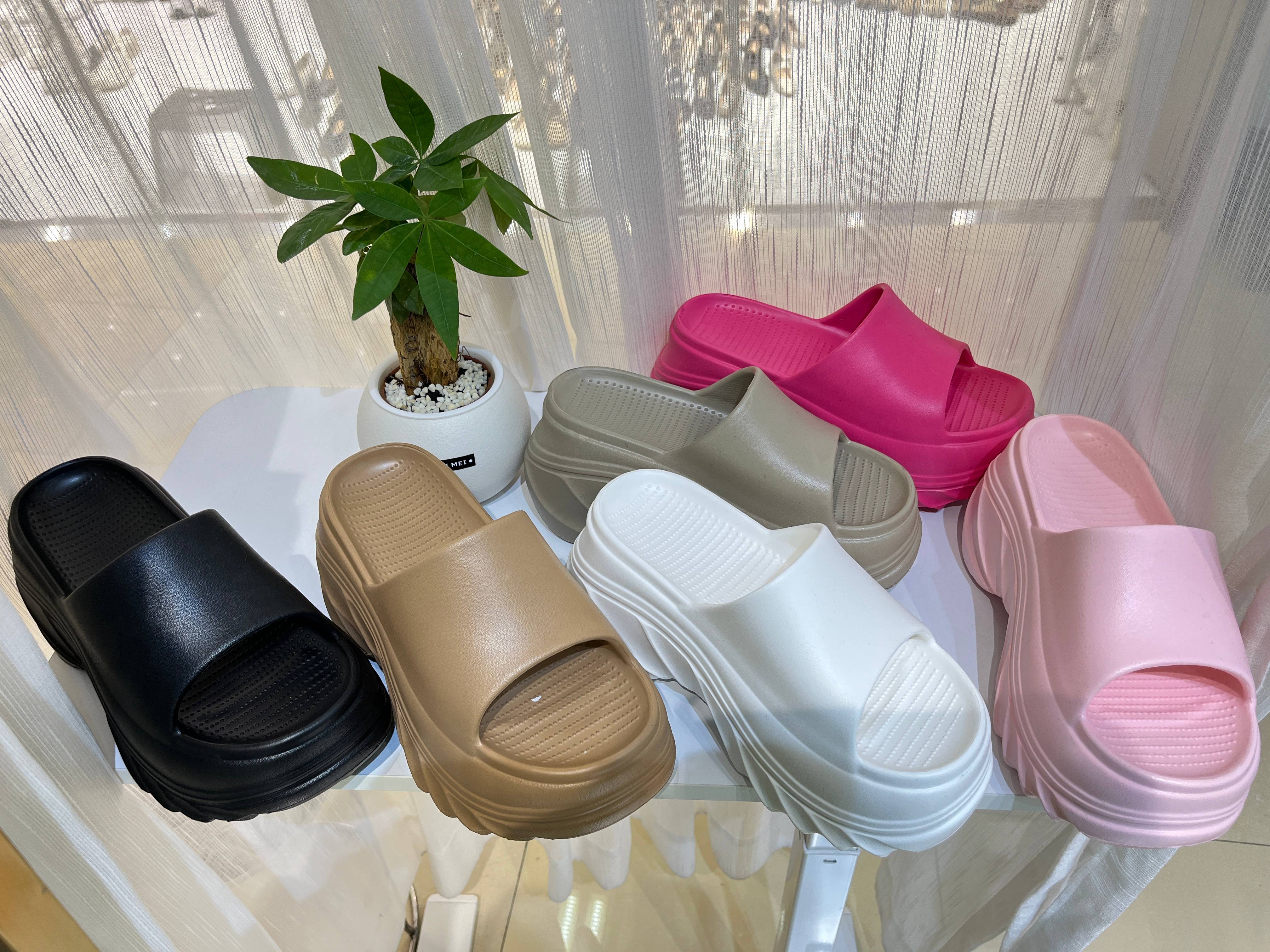 【2025爆款】 韓版厚底拖鞋 沙灘拖鞋 防滑 涼鞋 學院風 室內外兩用 EVA 增高拖鞋 露營涼拖E003 | 蝦皮購物