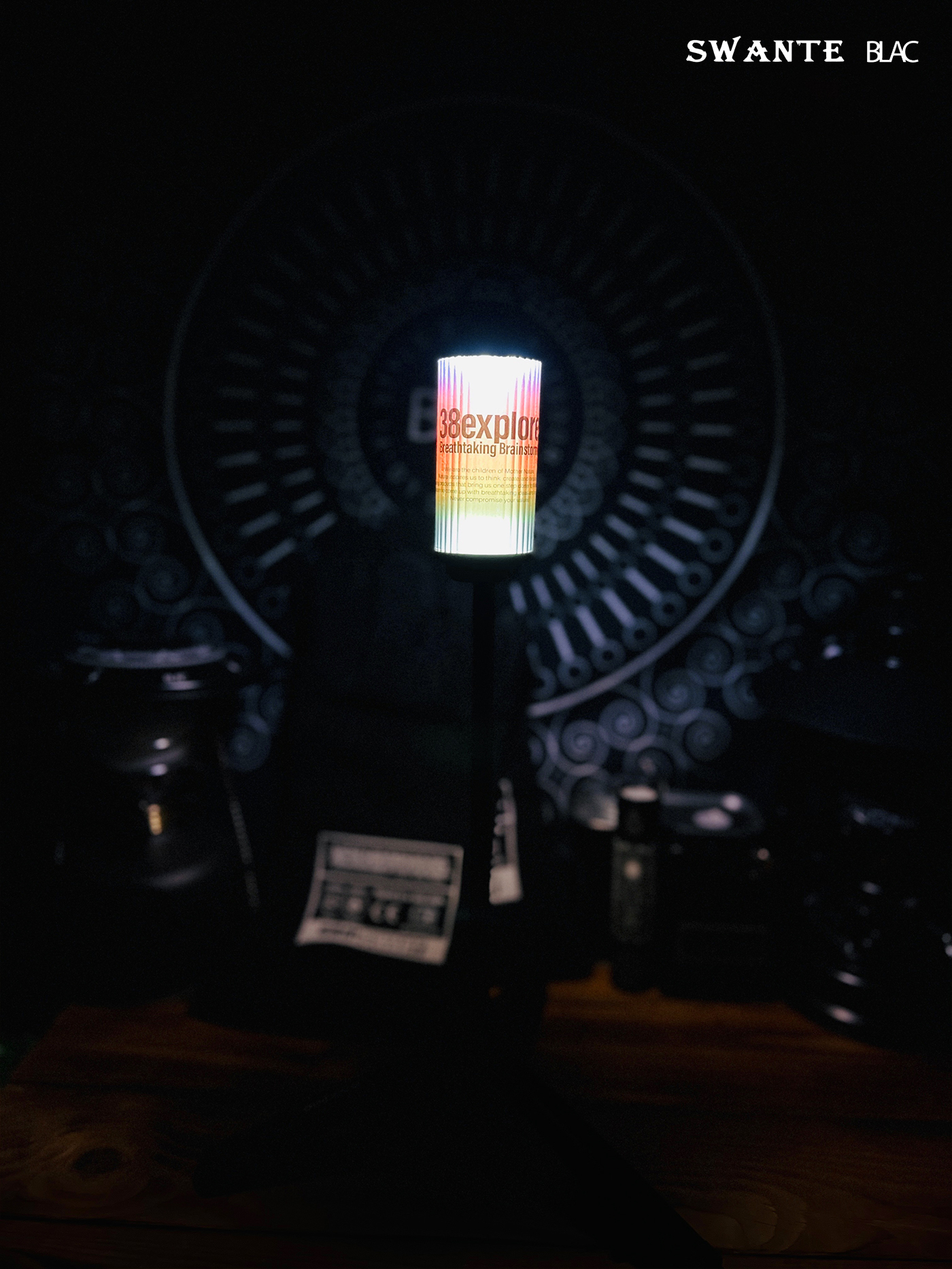 【BLAC黑客】SWANTE Explore風格露營燈套裝 含4款燈貼、吊環、三腳架 18650電池可替換 | 蝦皮購物