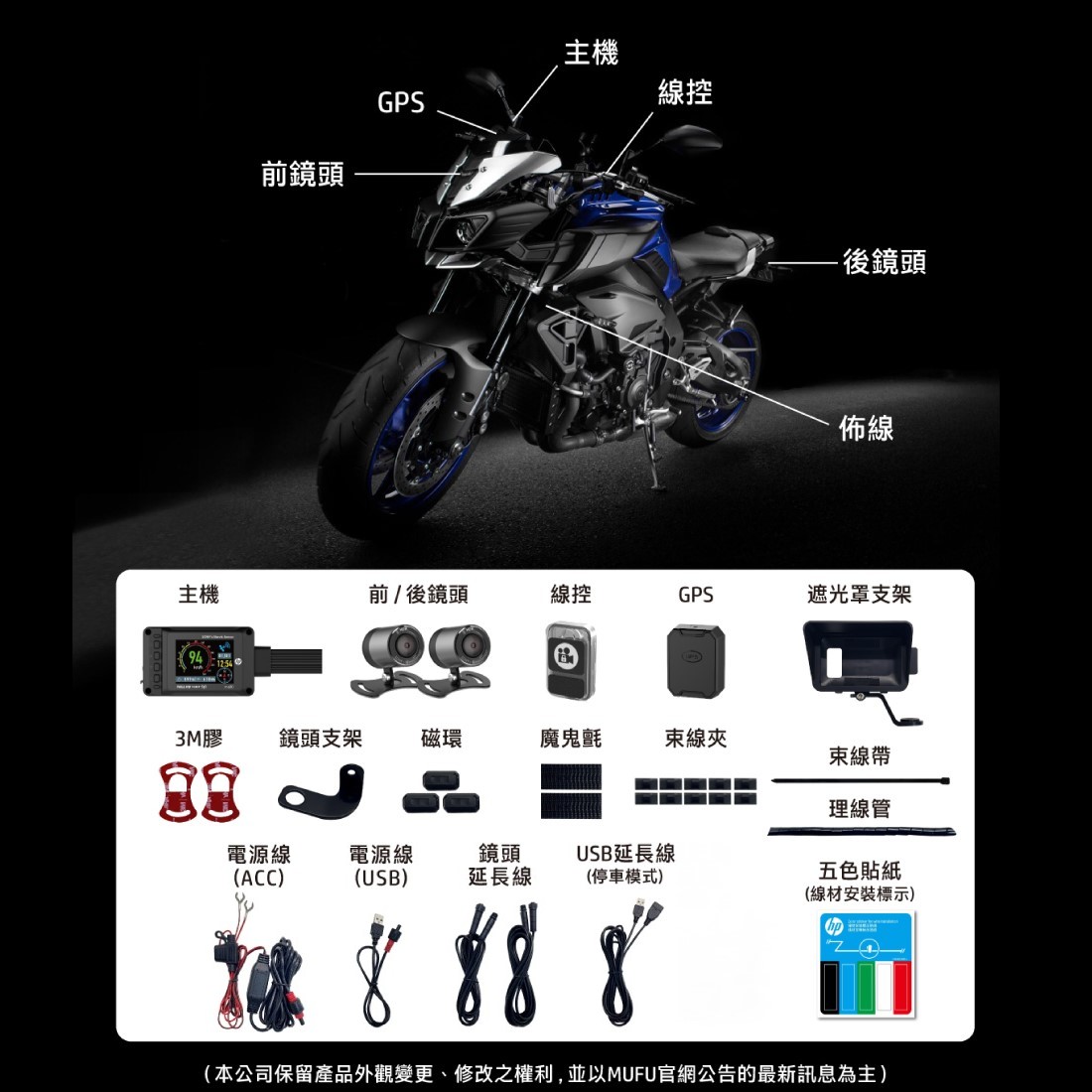 HP m680 前後 雙鏡頭 機車行車記錄器 小蜂鷹 ms279wg MuFu M4 hp m650 Pro m500 | 蝦皮購物