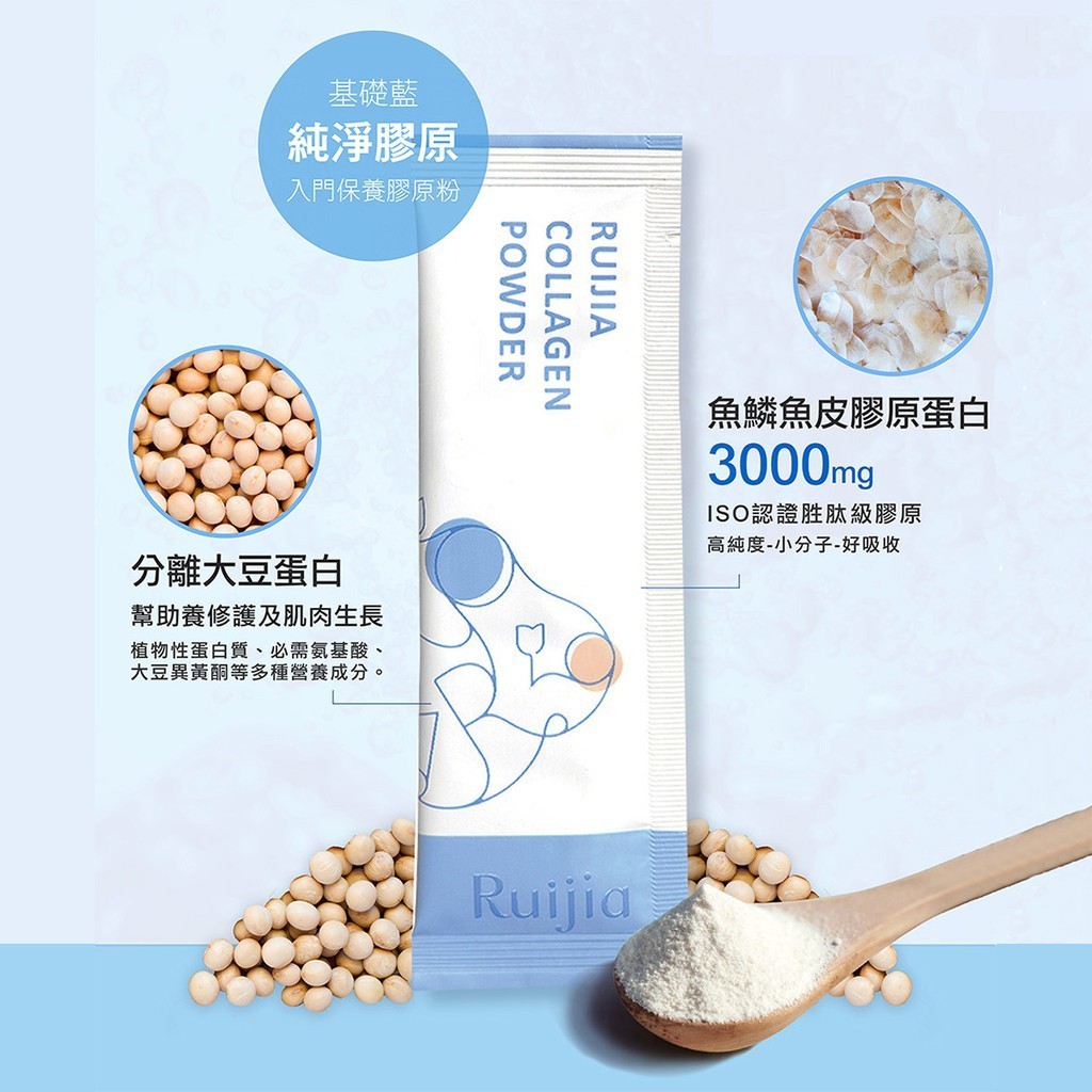 [Ruijia露奇亞]優質純淨膠原蛋白 30包/盒 百分百純天然 胜肽級膠原 小分子好吸收 無人工添加物 | 蝦皮購物