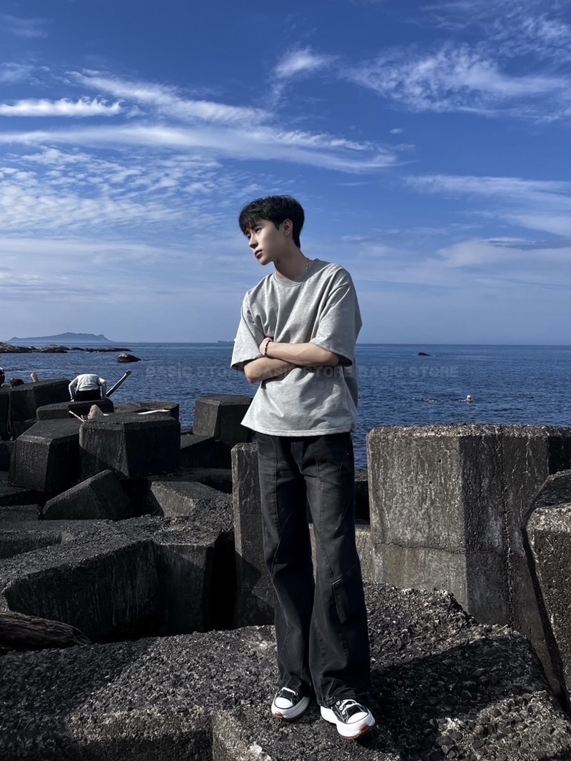 【BASIC】24H出貨｜韓系基礎 cleanfit 熱銷 實拍 Boxy版型 寬短 包色款 短袖 素T 穿搭必備 超頂 | 蝦皮購物