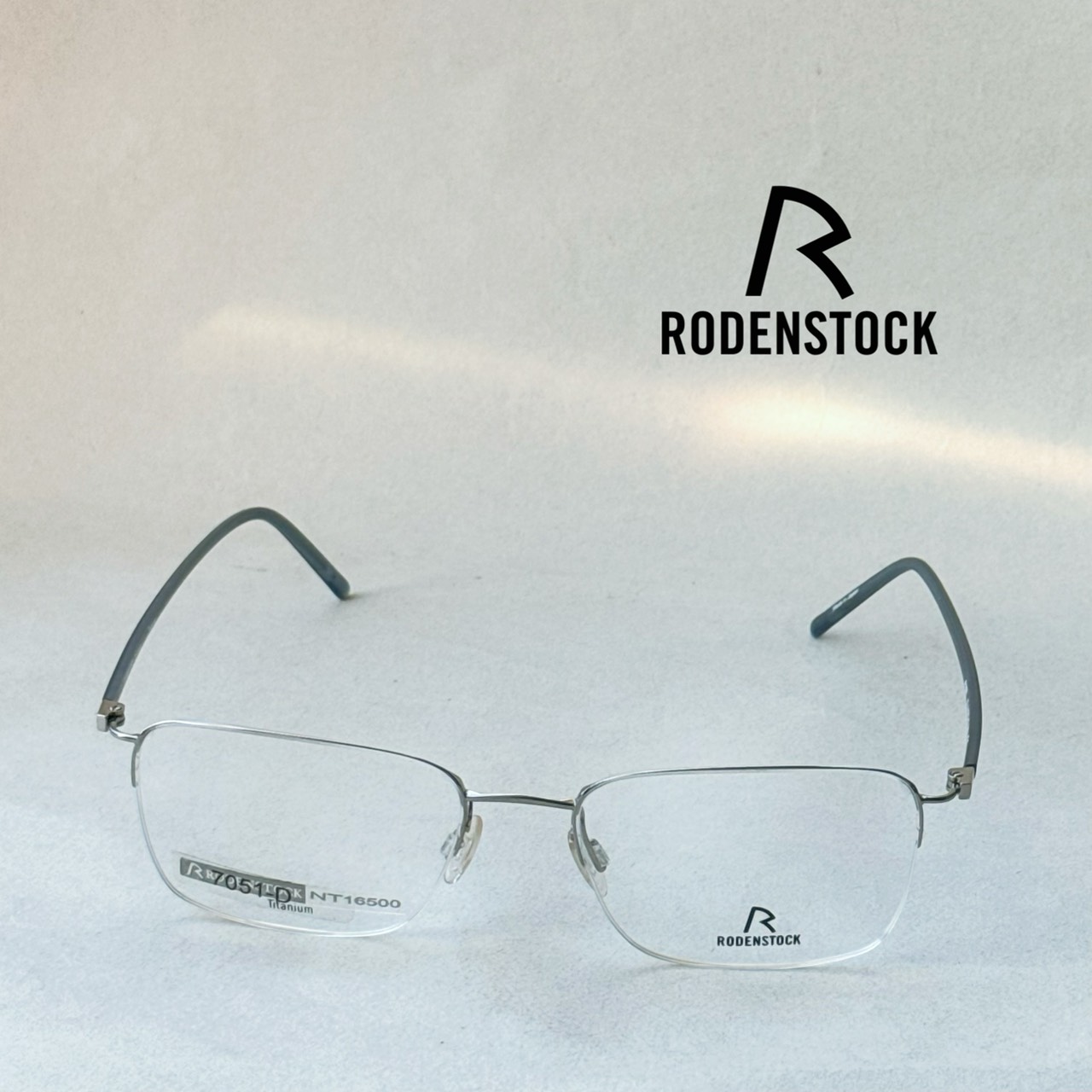 【RODENSTOCK 羅敦司得】代理商公司貨｜德國｜純鈦｜日本製｜長方框｜半框｜銀灰｜附原廠盒｜R7051｜唯光眼鏡 | 蝦皮購物