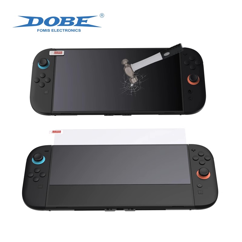 [台灣現貨] 任天堂 switch2 DOBE PG 強化膜 防爆 防摔 高清 高透 ns2 保護貼 鋼化膜 貼膜神器 | 蝦皮購物