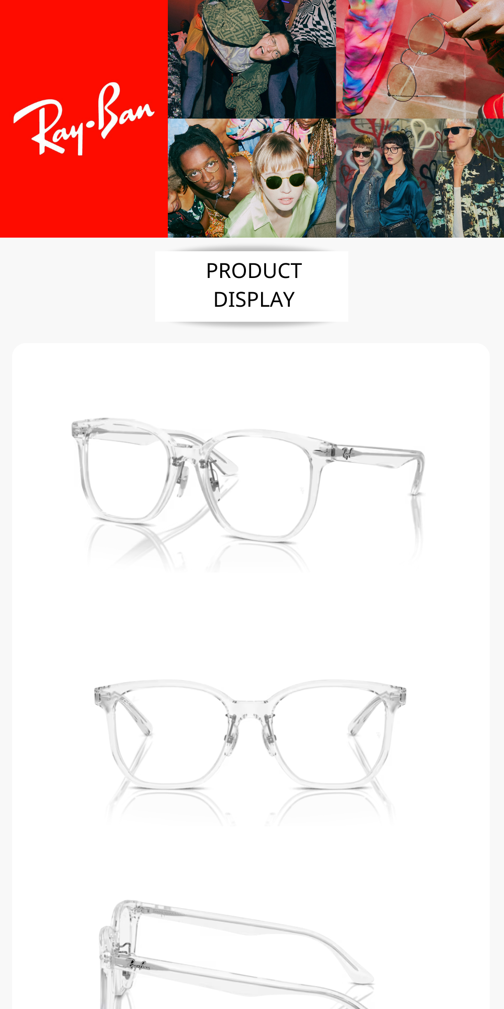 Ray Ban｜RX5425D-2001 方形膠框光學眼鏡【葛洛麗雅眼鏡】 | 蝦皮購物