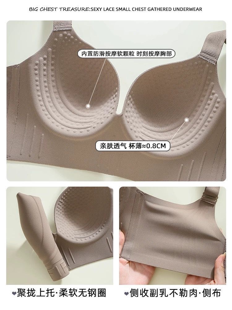 台灣出貨 💕大碼34-46BCD收腋下副乳內衣女大胸顯小集中爆乳防下垂調整型矯正外擴胸型胸罩 | 蝦皮購物