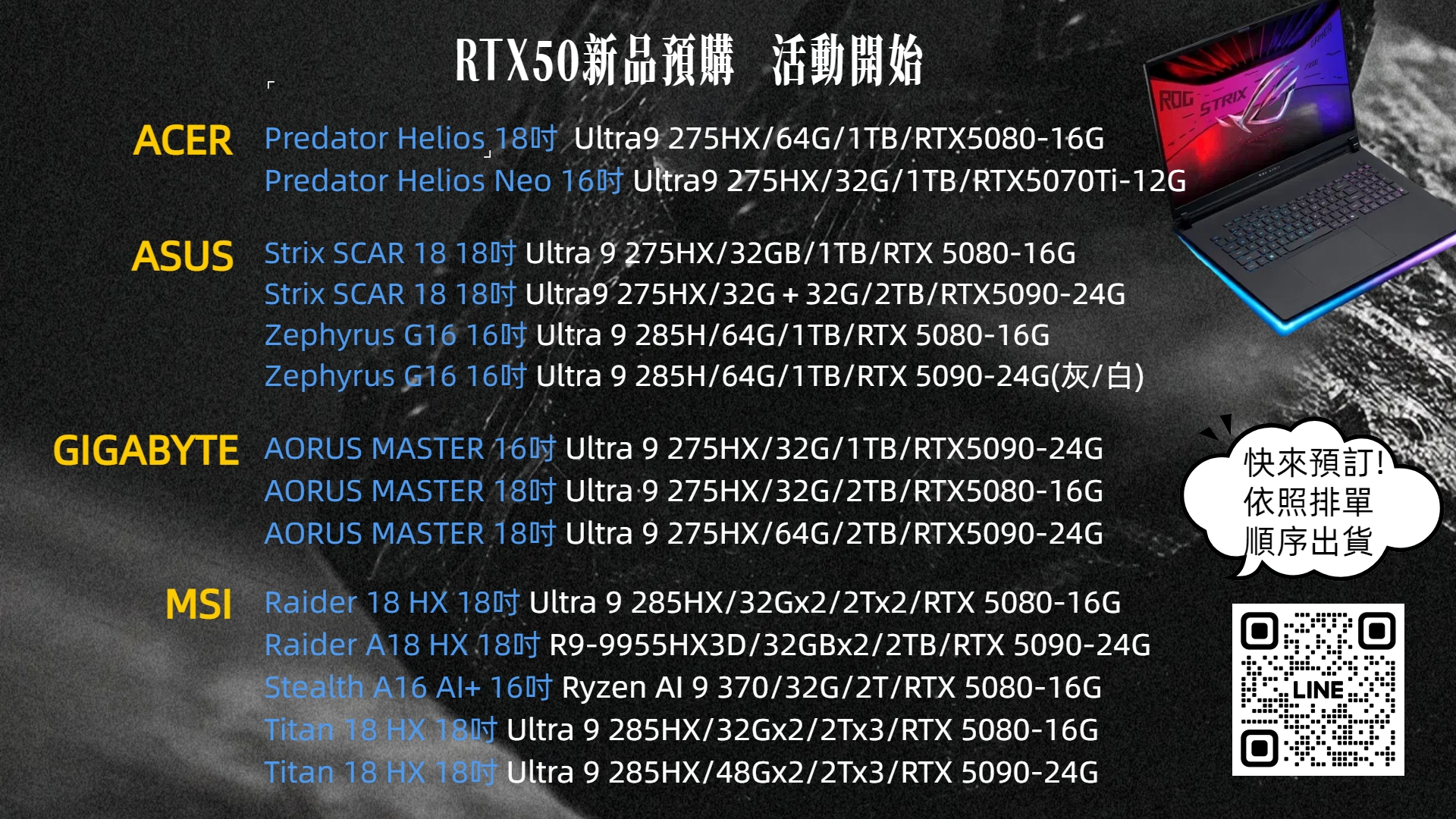 『Candy ღ 3c』50系列筆電預購 ASUS ACER MSI GIGABYTE 歡迎詢問 5080 5090 | 蝦皮購物