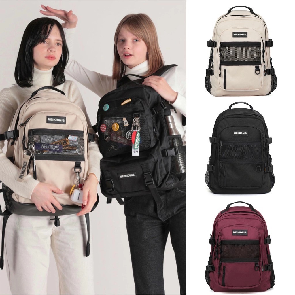 【台現】NEIKIDNIS 後背包Mesh String Backpack 筆電包 旅行包 登山戶外後背包 韓國代購書包 | 蝦皮購物