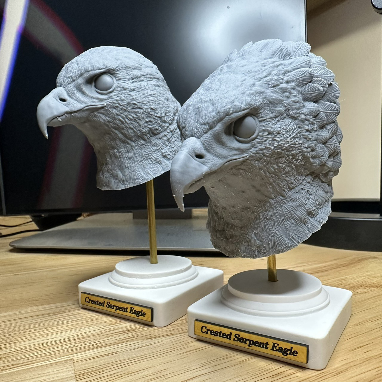 蛇雕 大冠鷲頭雕_ Mr.Brade 3D列印未塗裝模型 | 蝦皮購物