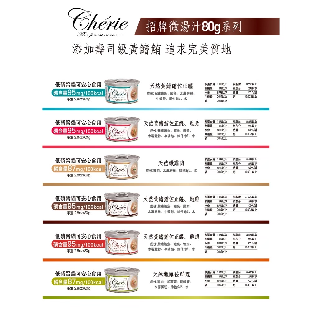 【法麗Cherie】 全營養貓主食罐 貓罐頭 主食罐 80g/165g | 蝦皮購物