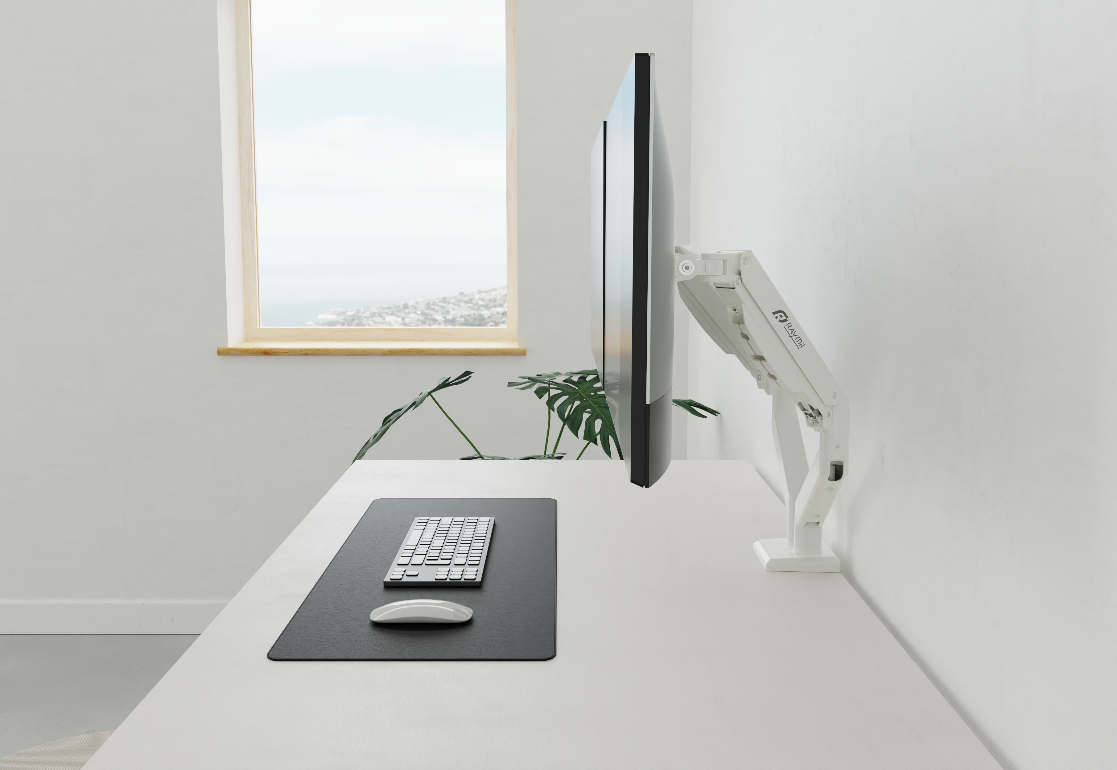 瑞米 Raymii VS-91 氣壓式雙螢幕支架 螢幕架 螢幕伸縮懸掛支架 螢幕架 增高架顯示器支架 | 蝦皮購物