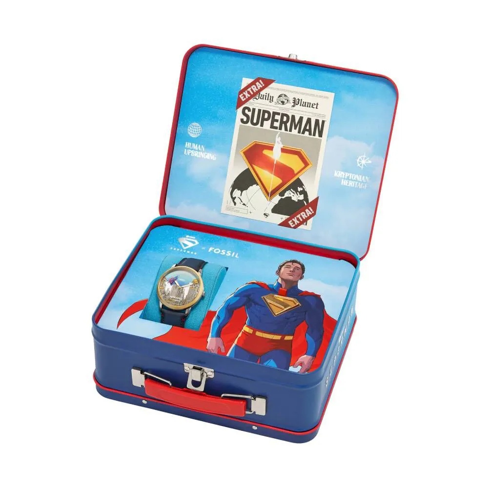 FOSSIL Superman x Fossil 超人再起 限量聯名手錶 (LE1208SET／LE1207SET) | 蝦皮購物