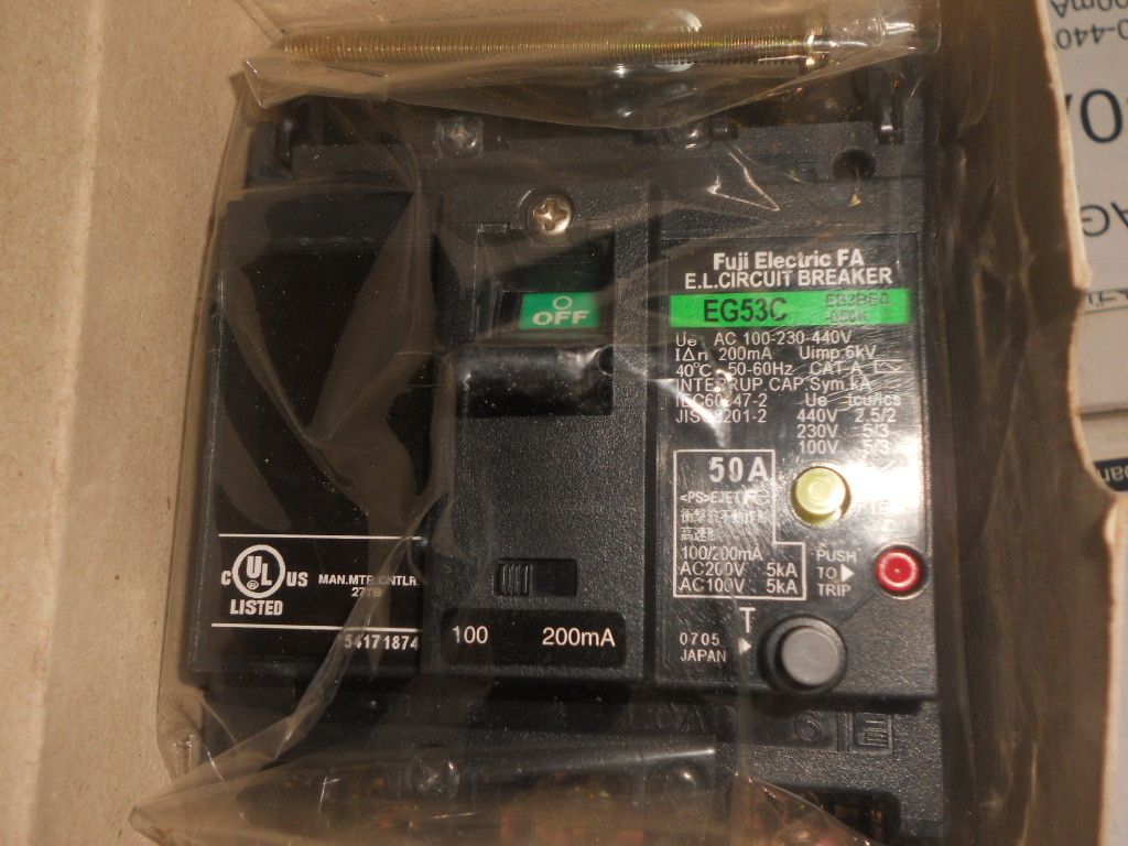 日本富士漏電開關EG103AC 3P EG53C EW50EAG 漏電斷路器100.200mA 5K (D2 | 蝦皮購物