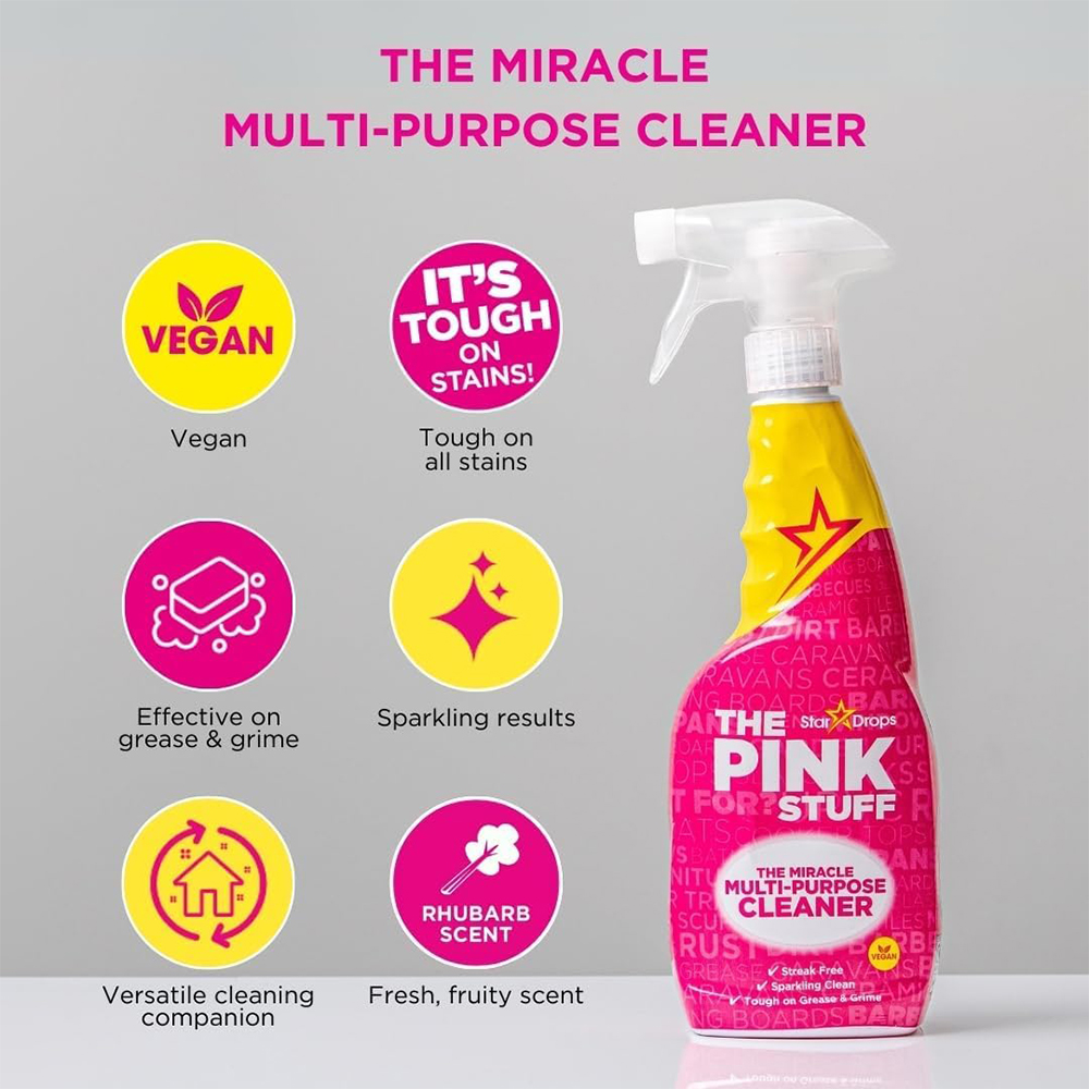 英國 The Pink Stuff 居家清潔噴霧 850ml 萬用清潔劑 浴室清潔 除菌消毒-小紅帽美妝 | 蝦皮購物