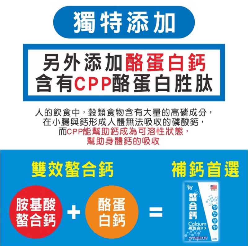 《逛逛網拍》 普頓 HRY 美國進口 螯合鈣 Calcium 維他命D3 CPP酪蛋白 | 蝦皮購物