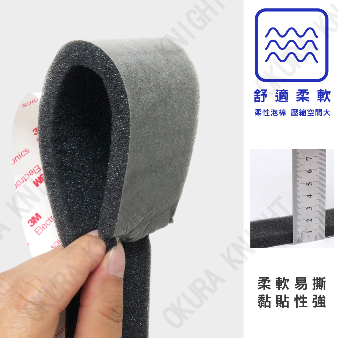 OKURA機車百貨 安全帽海綿條 3M海綿膠條 安全帽調整墊 安全帽調整貼片 安全帽穩定墊【大倉安全帽】 | 蝦皮購物
